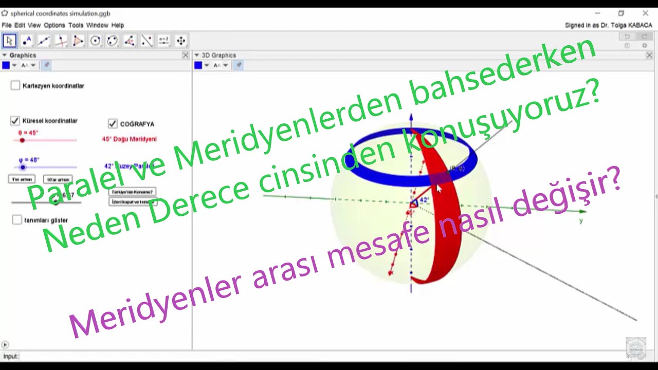 Paralel ve Meridyen Kavramları Küresel Koordinatlar ile Nasıl ...