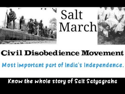 The Salt March/ Gandhi Irwin pact/ 2nd Round Table Conference/ Dandi ...