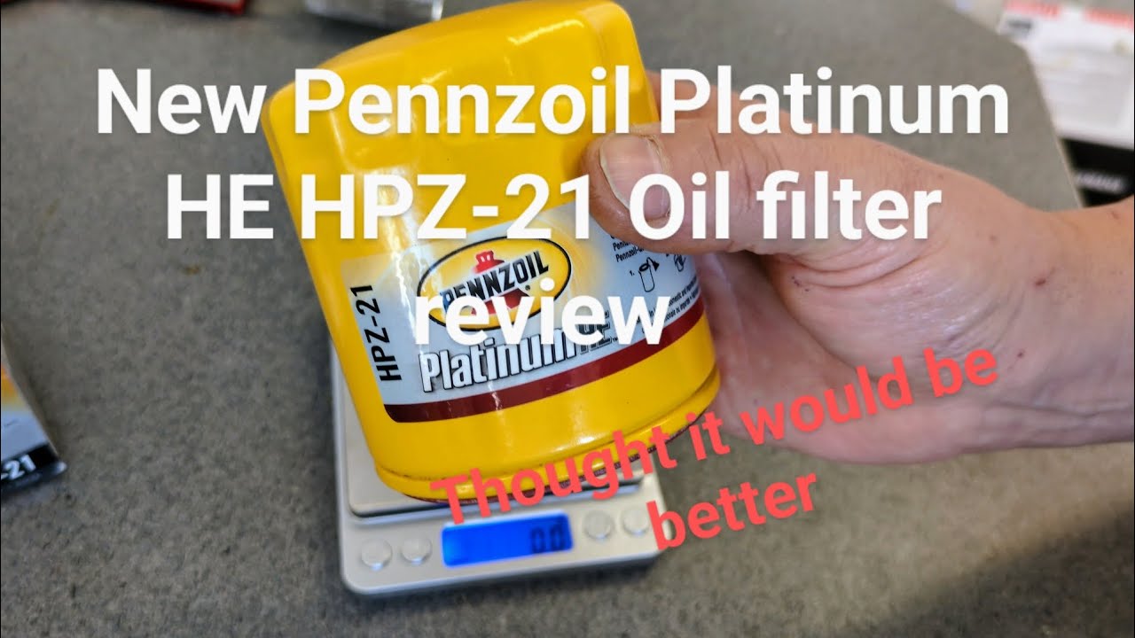 New Pennzoil Platinum HE oil filter Review - YouTube