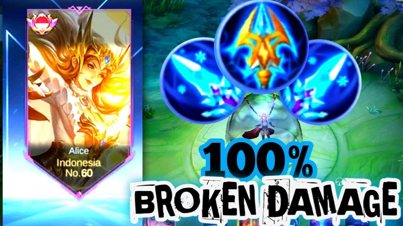 ALICE BROKEN DAMAGE ITEM|NEW BUILD AND ITEM ALICE 2023|USER ALICE ...