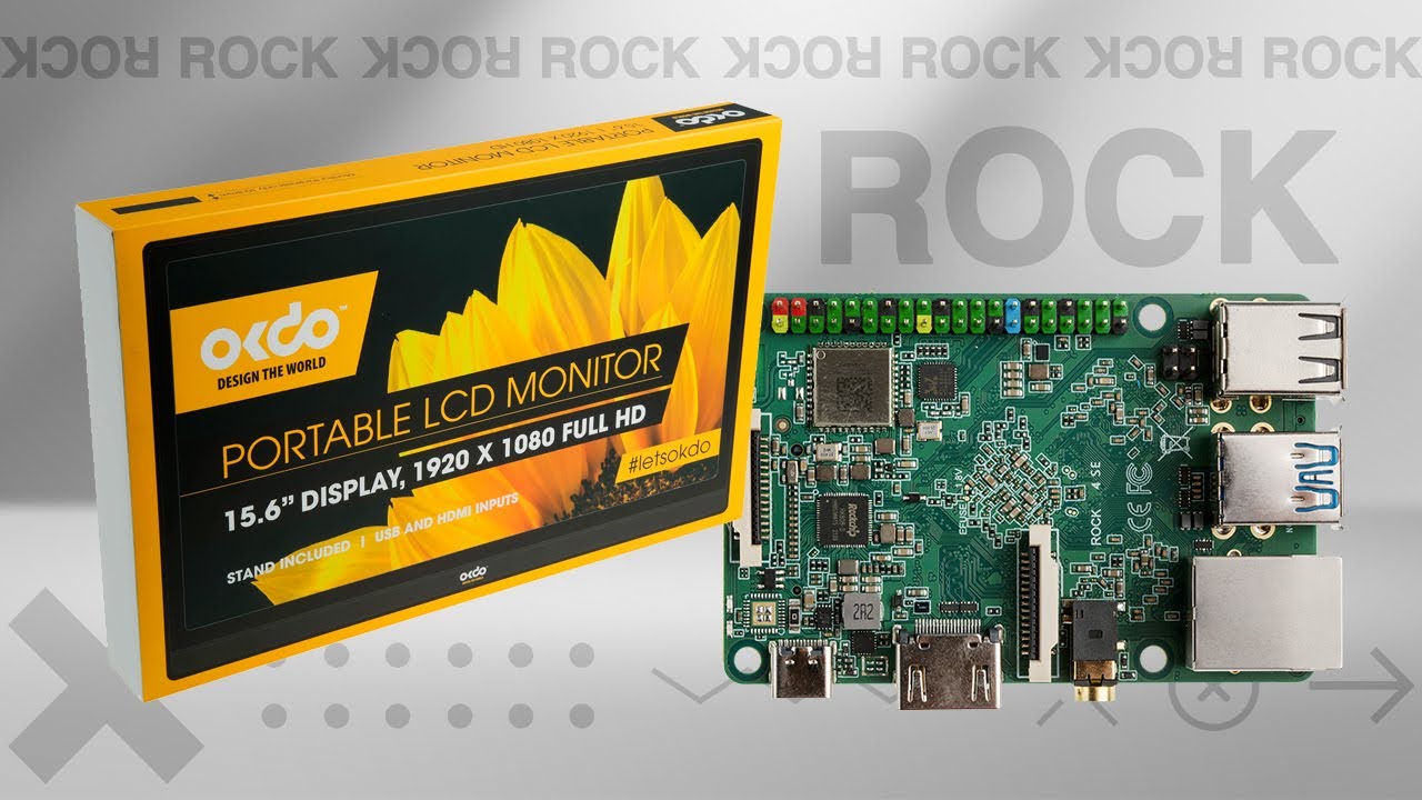 Setting up the ROCK 4 SE with an OKdo 15.6″ Portable Monitor | OKdo ...