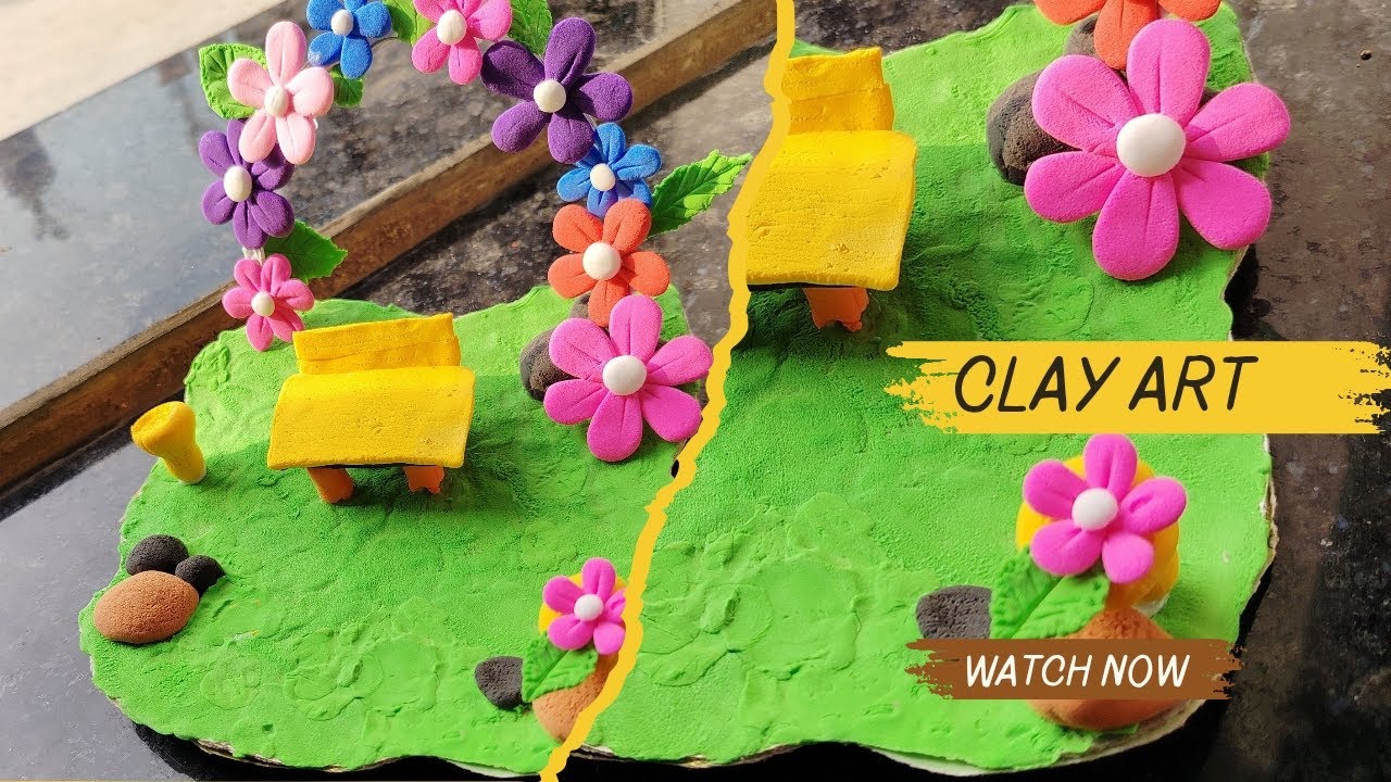 showpiece || clay art - YouTube