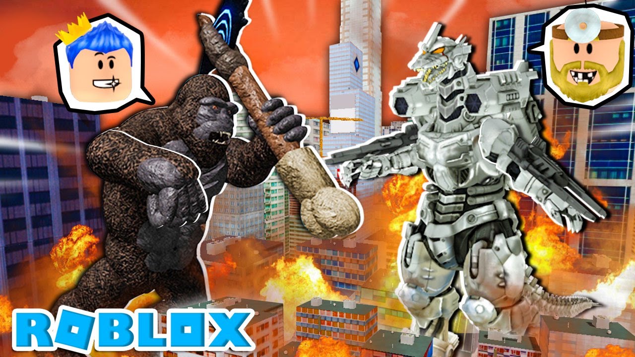 TAK TERHINDARKAN PERTEMPURAN KONG VS MECHAGODZILLA LEVEL MAX DI ROBLOX ...