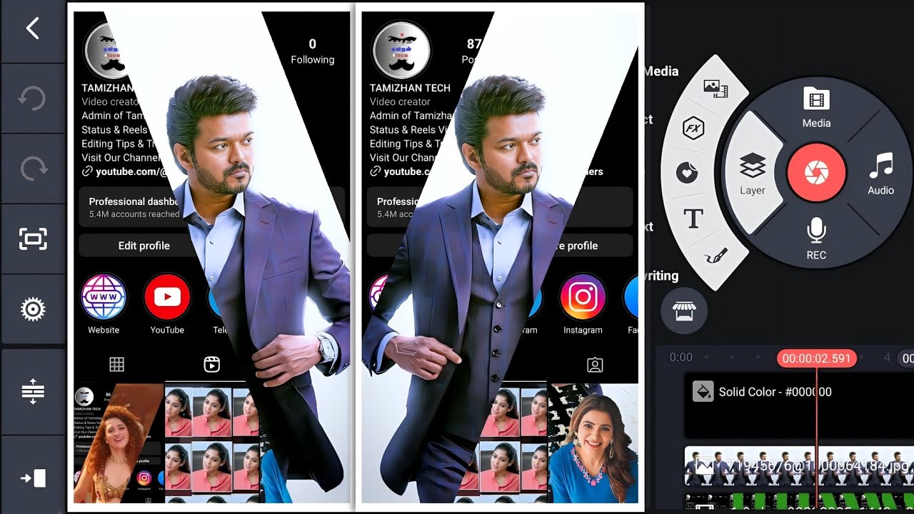Instagram Trending Reels Video Editing in Kinemaster | Insta Reels ...