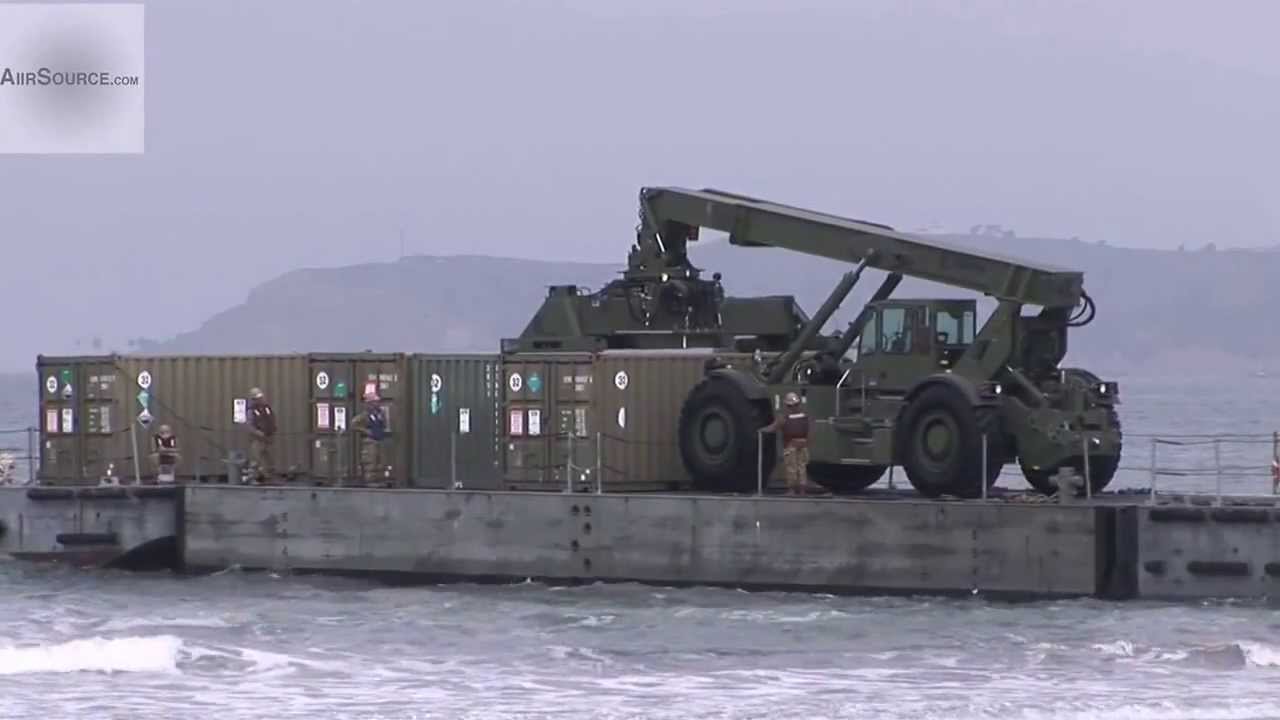 RT240 beach operations for US Marines - YouTube
