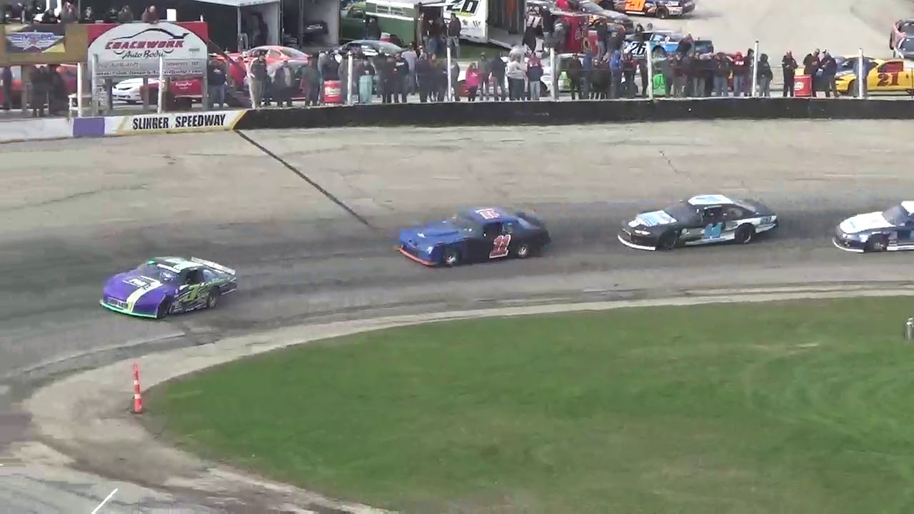 Slinger Speedway Sportsman Feature 4 28 2019 - YouTube