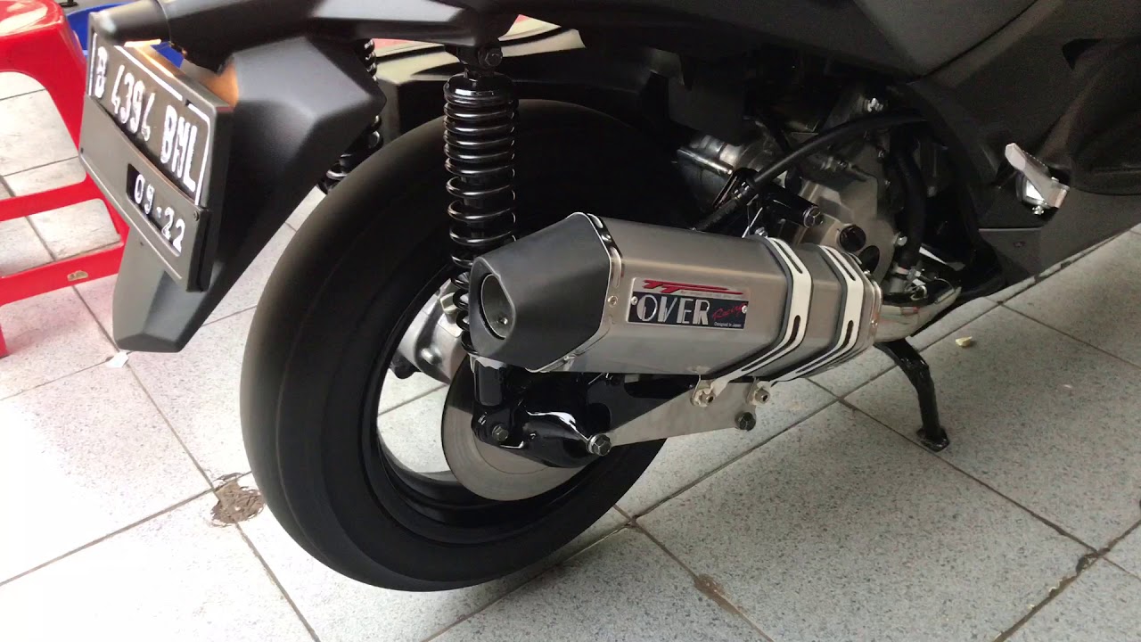Knalpot Over racing Yamaha Xmax 250 - YouTube