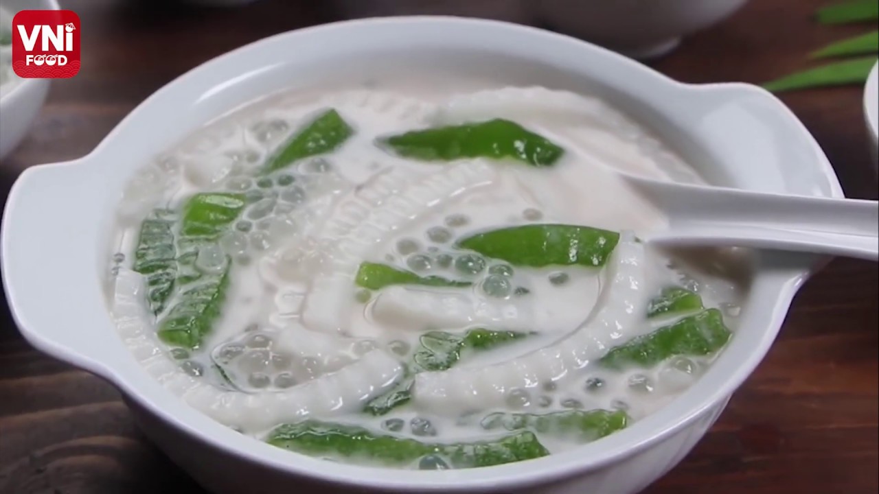 COCONUT SWEET SOUP WITH PANDAN LEAF JELLY-VNISOCIAL - YouTube