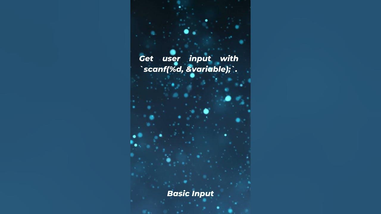 Basic Input Cforbeginners Programmingcourses Coding Learnc Programminglessons Youtube