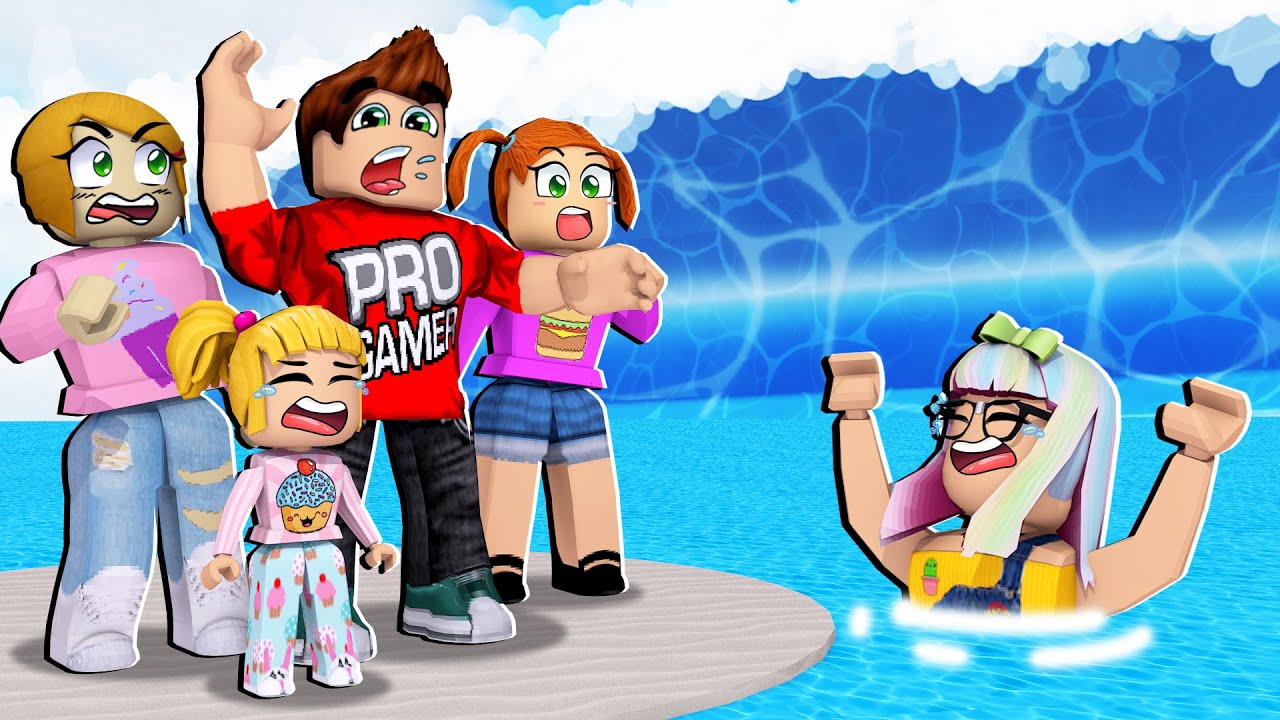 Happy Roblox Family Survive The Wave! - YouTube
