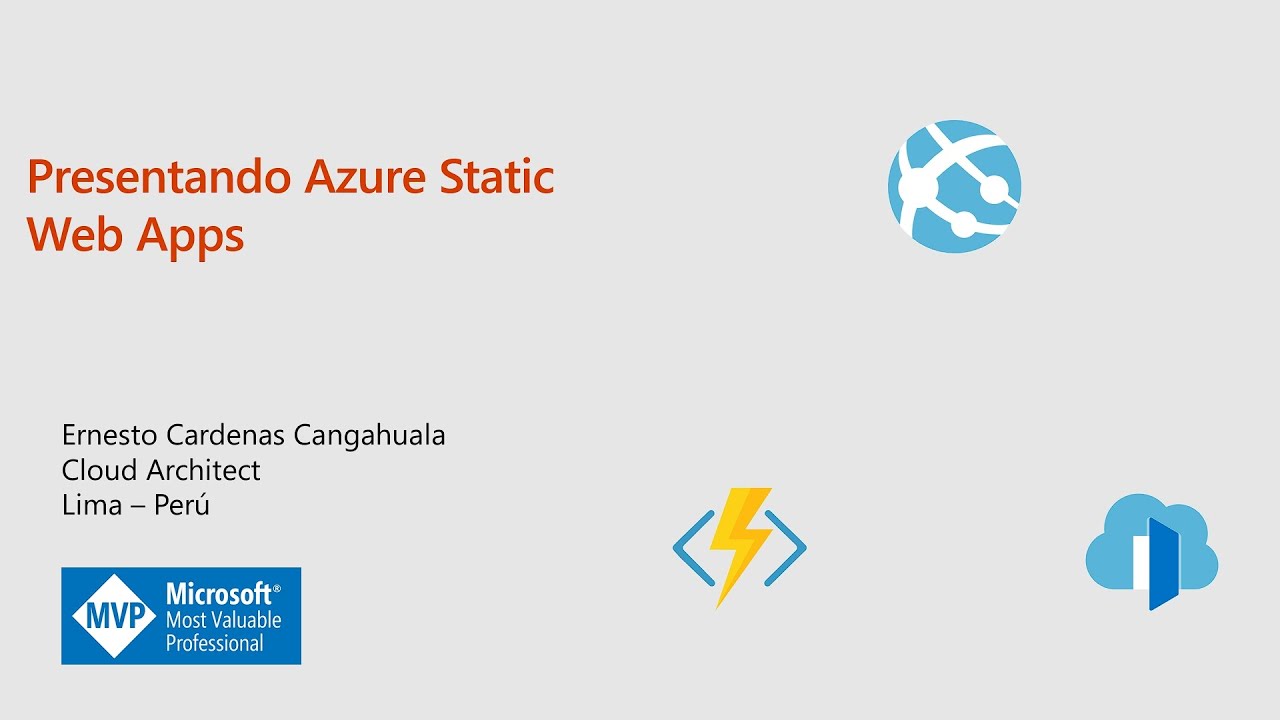 Presentando Las Static Web Apps Youtube