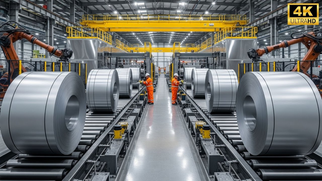 Inside a Steel Rolling Mill Factory | Step-by-Step Steel Manufacturing ...