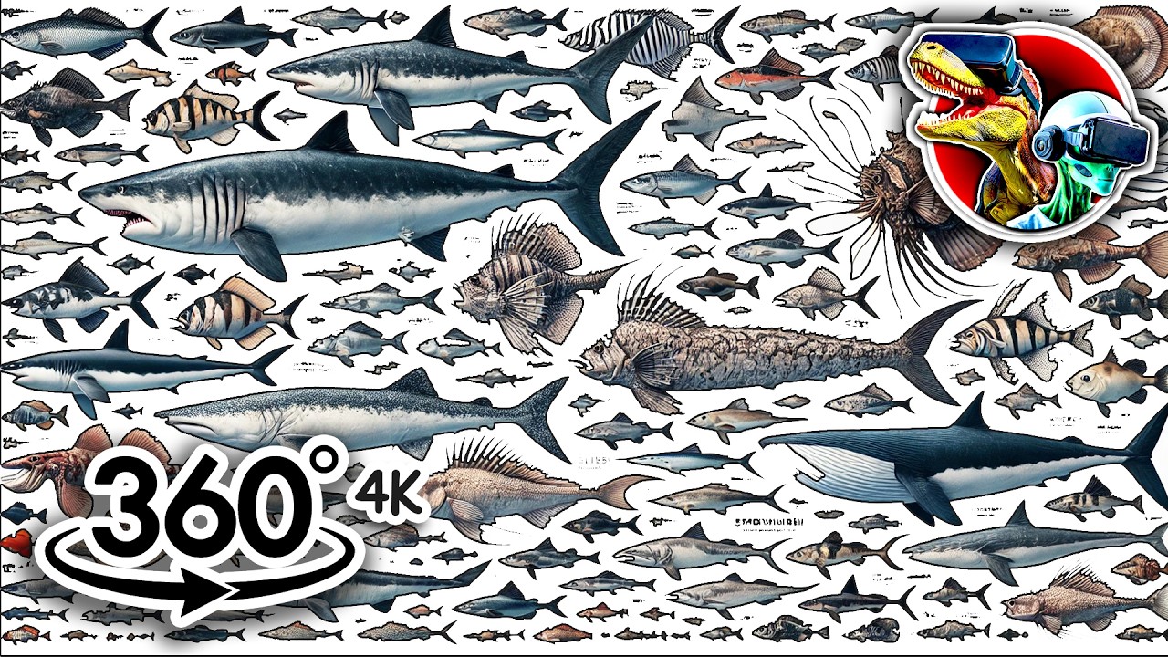 360° Fish Size Comparison | 360 video 4K - YouTube