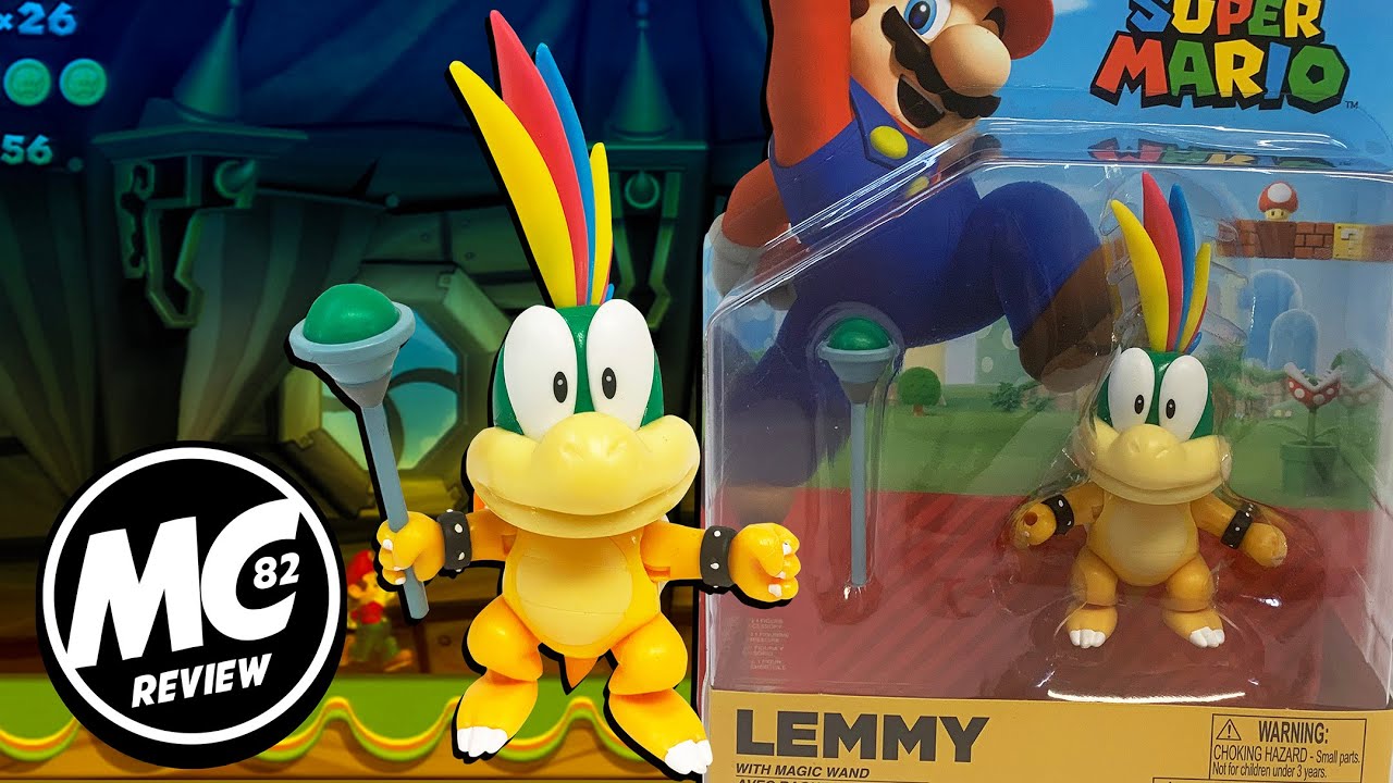 Lemmy Koopa 4" Figure Review By Jakks Pacific World of Nintendo - YouTube