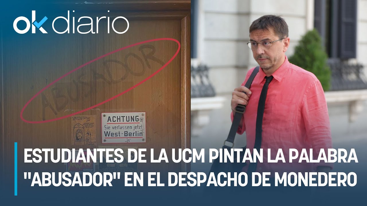 Estudiantes de la Complutense pintan en mayúsculas la palabra "ABUSADOR ...