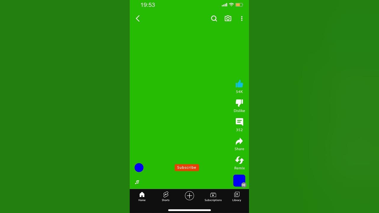 YouTube Shorts Overlay Green Screen Motion Graphics 30fps Copyright ...