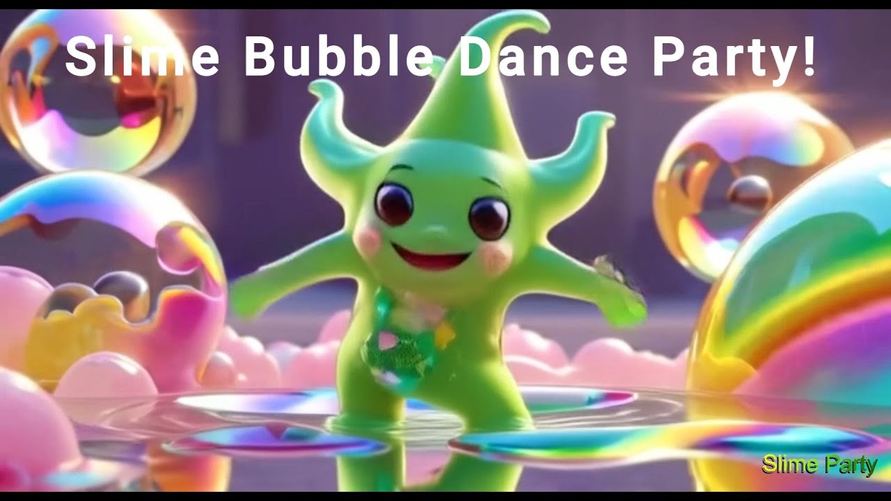 SLIME SONG~Bubble Dance Party! 🐘🌼💙 Slime ASMR Satisfying Slime Video ...