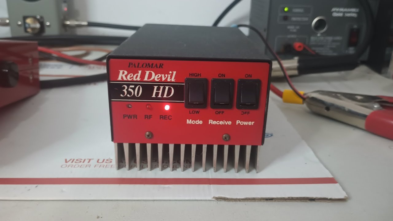 Palomar Red Devil 350 HD, Mobile Amplifier, Toshiba 2879x2 - YouTube
