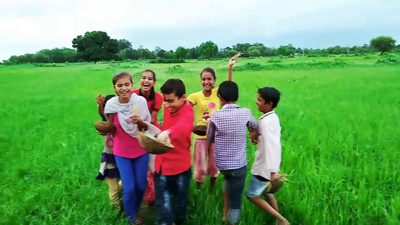 Celebrated the holy festival of Kajaliya in his village - YouTube