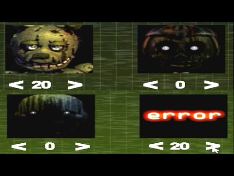 Five Nights at Freddy's 3 Custom Night | Night 7: Springtrap 20 & Error 20!!