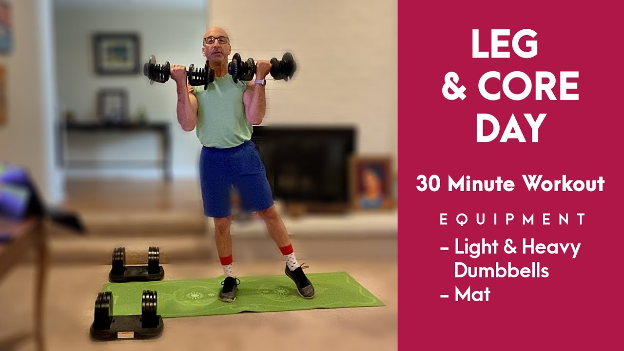 Leg and Core 30 Minute Workout - YouTube