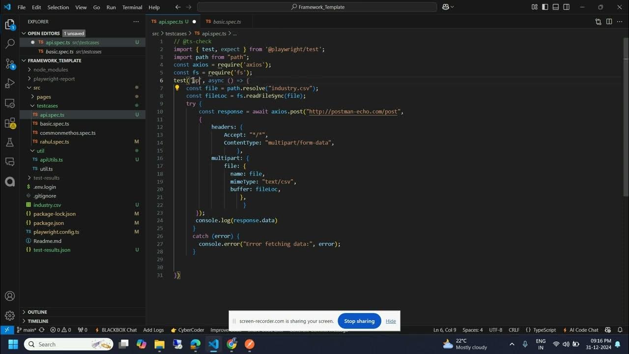 File upload using API axios - YouTube