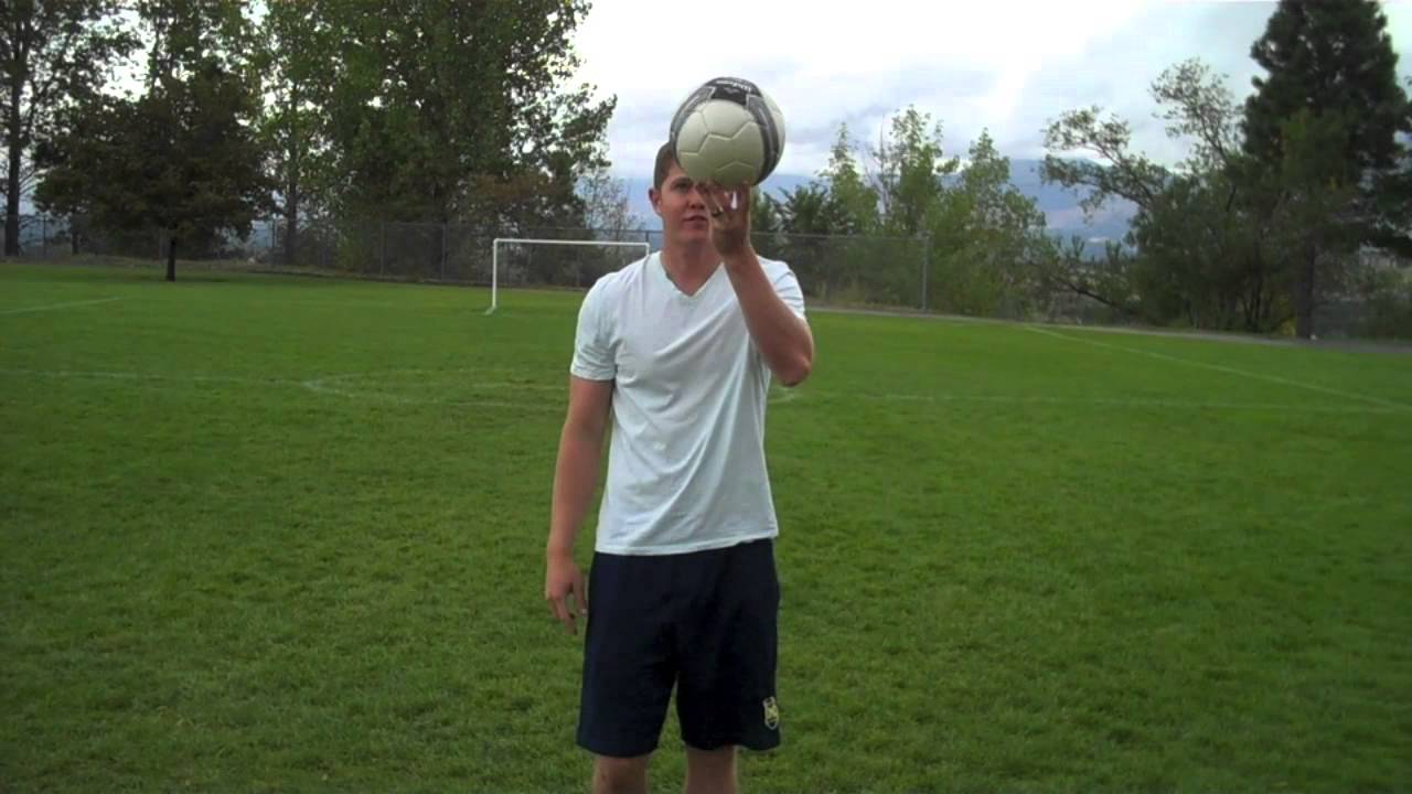 Soccer Tricks - How to catch the ball on the back of your neck - YouTube