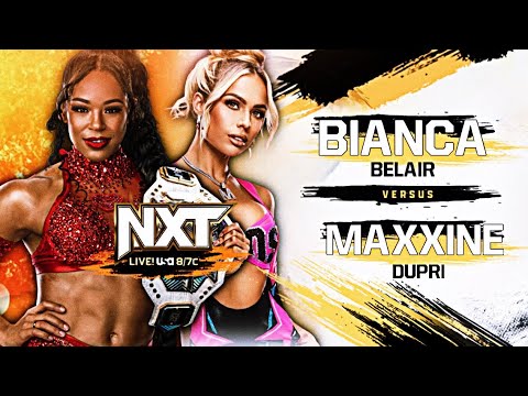 BIANCA BELAIR VS MAXXINE DUPRI | WWE 2K24 | NXT HIGHLIGHTS - YouTube