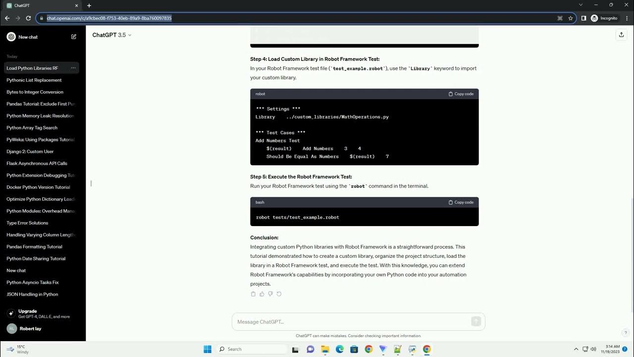 Load Python custom libraries to Robot Framework - YouTube