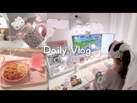 [SUB] ʚ Vlog ɞㅣ봄맞이 소비로그🌸💸ㅣ텅장 된 집순이의 취향템 하울🎀 데스크 청소🖥️🧹초코 간식 추천🍪✨| Spring diary⋆ ₊ꕤ