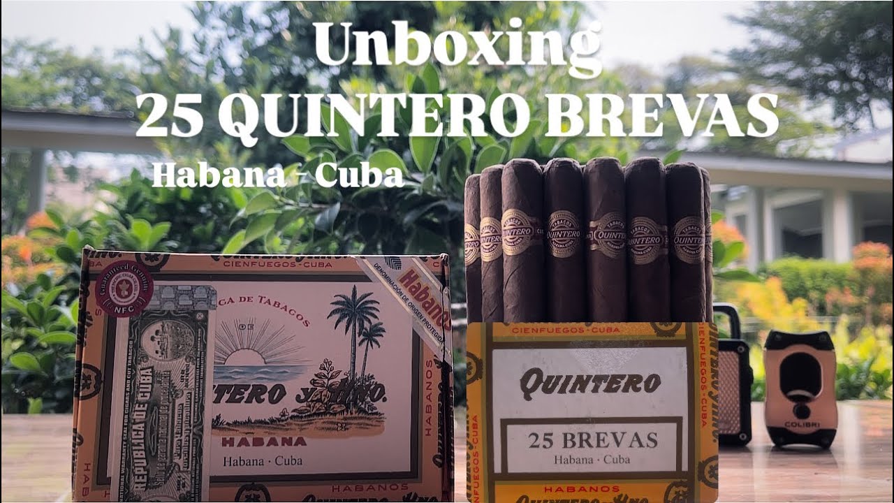 Unboxing Cigar QUINTERO 25 BREVAS 🇨🇺 - YouTube