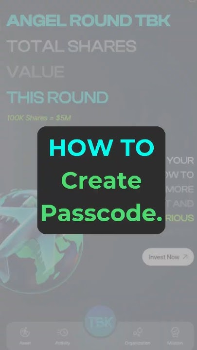 🔐 08 TBK New Feature Guide: How to Create a Passcode - Step-by-Step Tutorial! 🚀 - YouTube