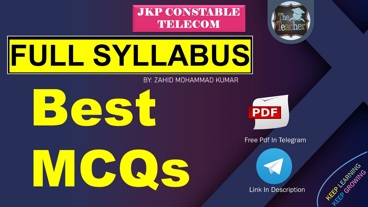 FULL SYLLABUS REVISION JKP CONSTABLE TELECOM #jkssb #jkpconstable - YouTube
