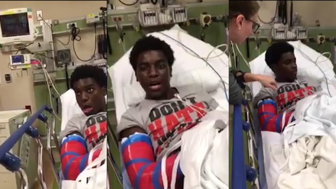 Kid Breaks his Arm and Start Start Talking Reckless After Surgery - YouTube