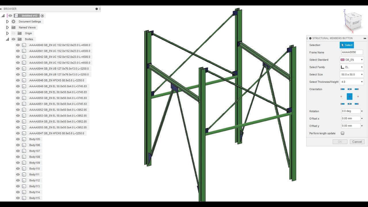 Structural Member Add-in for Fusion 360 - YouTube