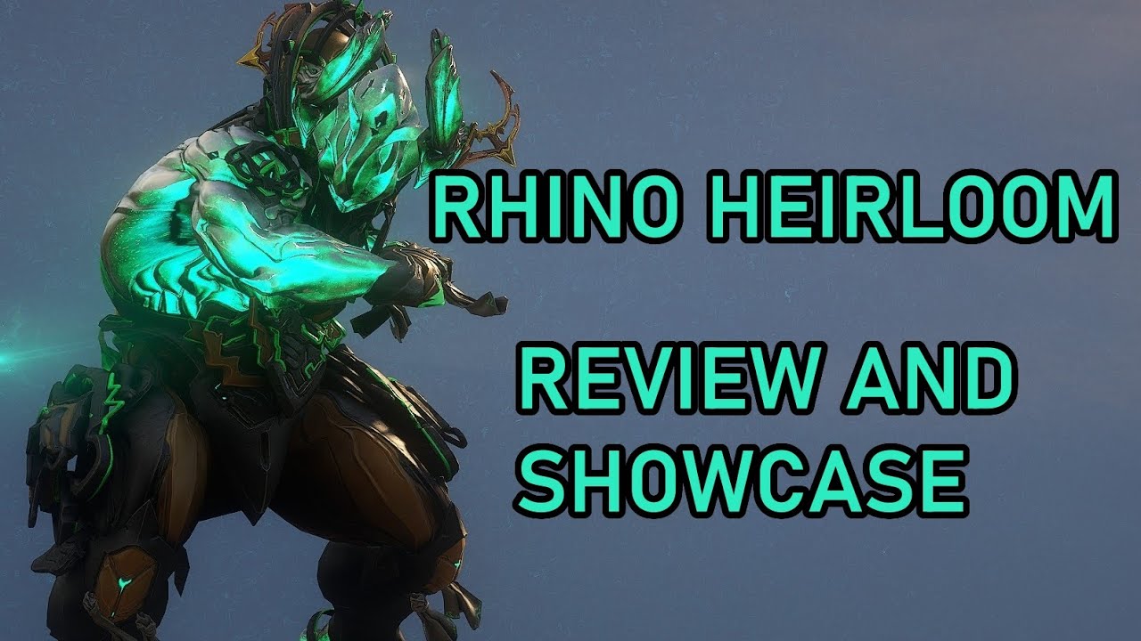 Warframe - Rhino Heirloom Skin Showcase! - YouTube
