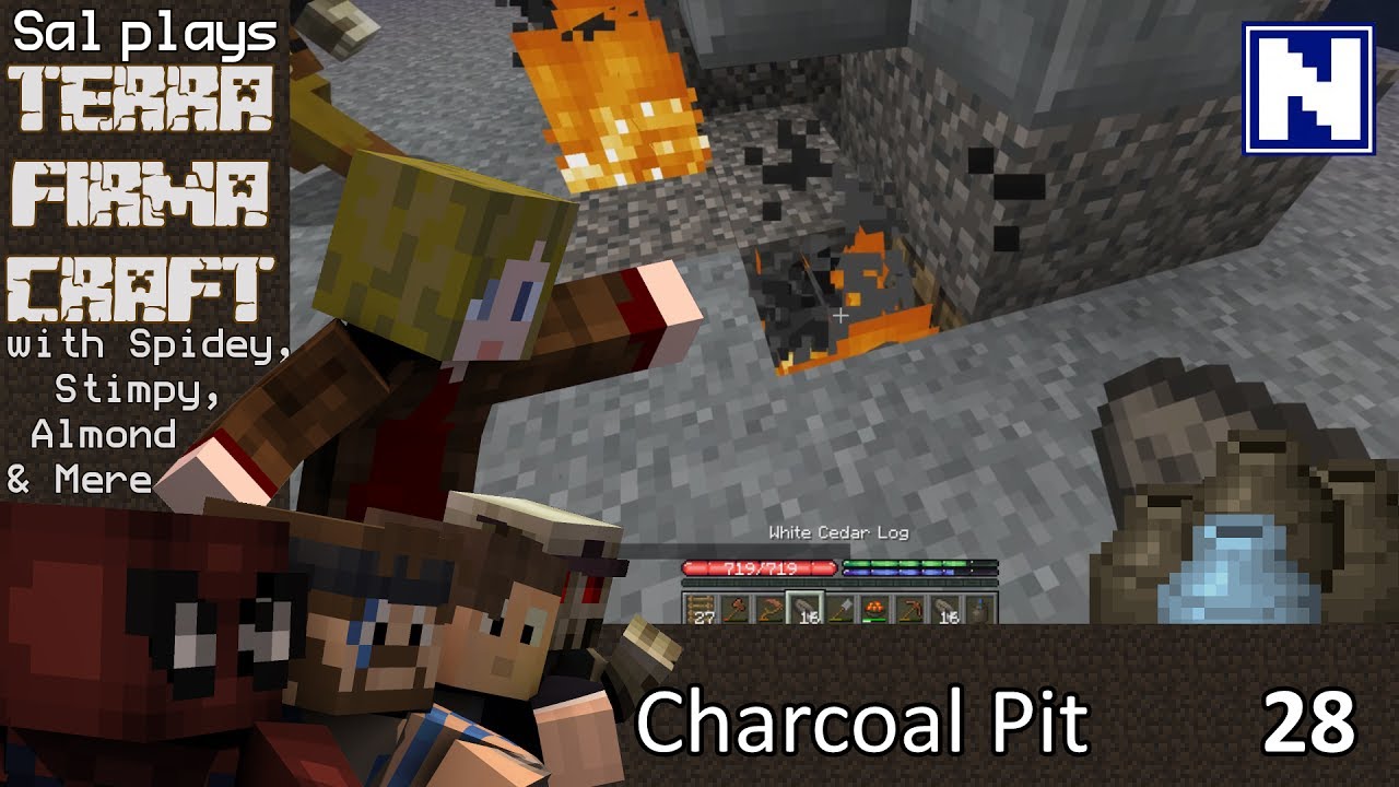 S1E28 Sal Plays Terrafirmacraft - Charcoal Pit - YouTube