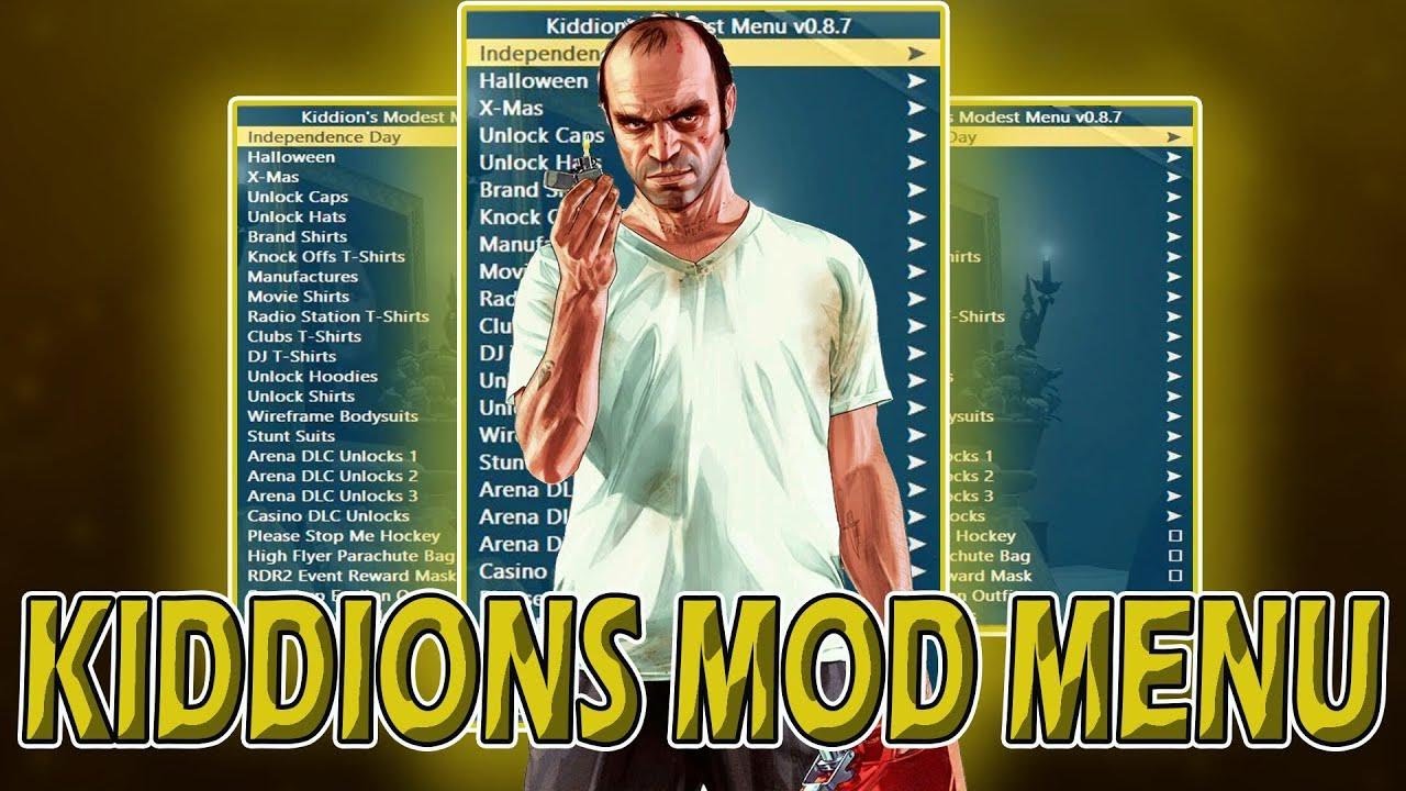 GTA V Kiddions Mod Menu / Full Tutorial & Undetect / AimBot & GodMode ...