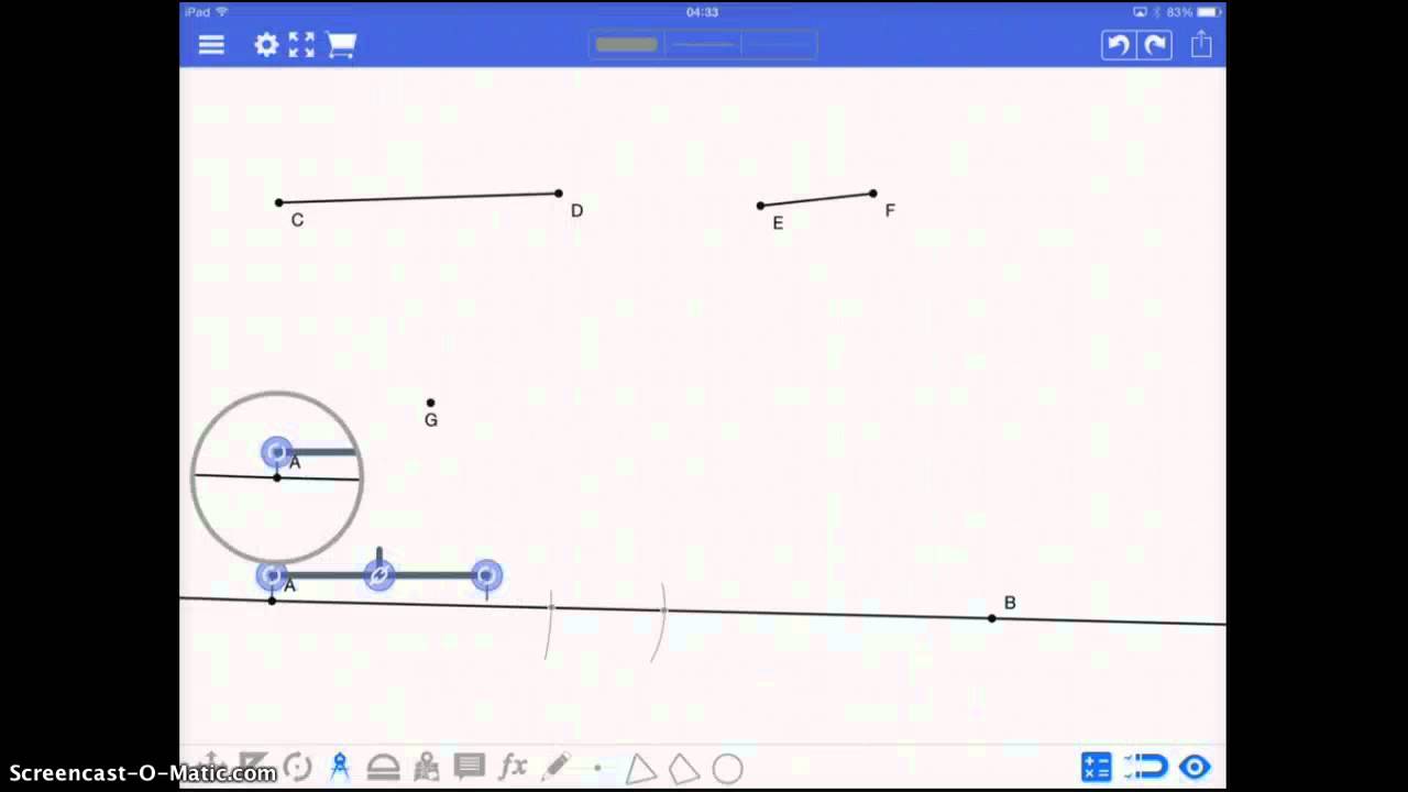 Geometry 1.6 Basic Constructions - YouTube