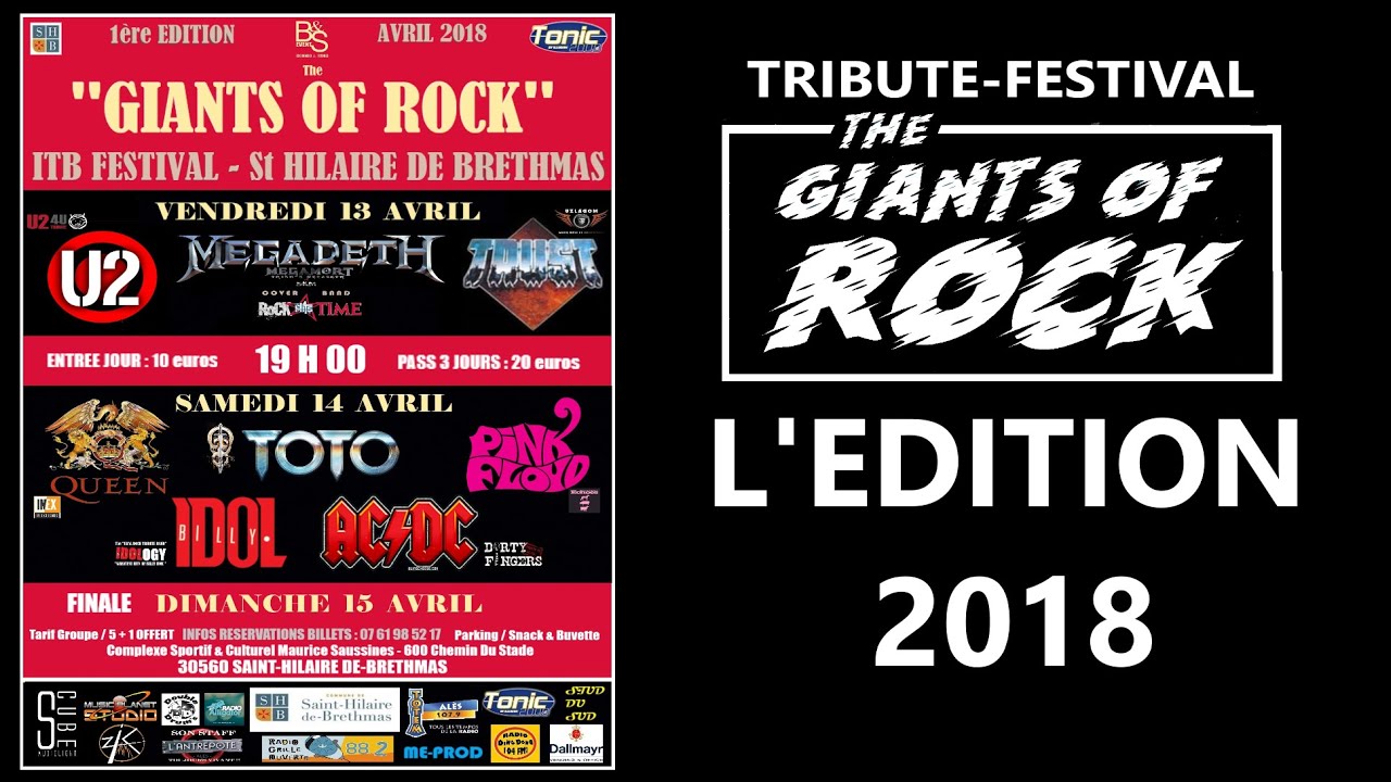 FESTIVAL THE GIANTS OF ROCK - SHDB 2018 1ère édition - YouTube
