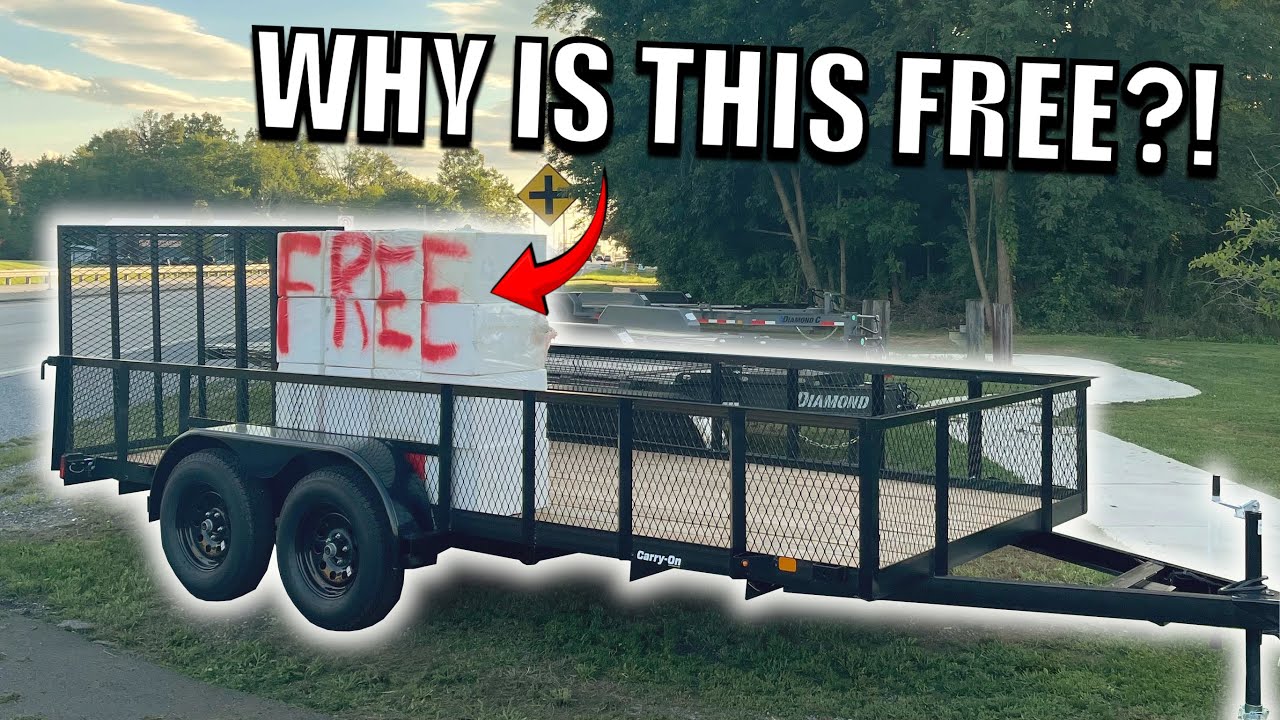 INSANE FIND! I Found a FREE TRAILER SO I JUMPED ON IT!! *BRAND NEW ...