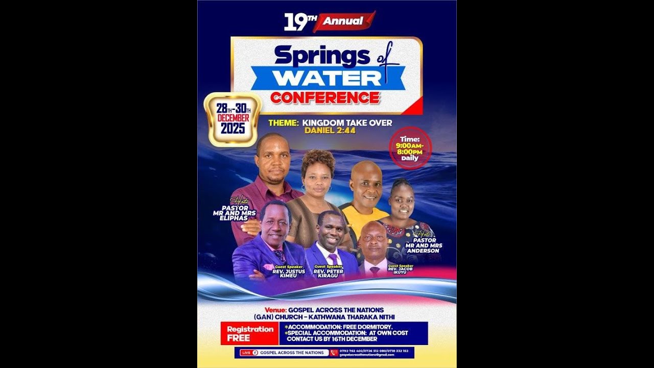 GOSPEL ACROSS THE NATIONS SPRINGS CONFERENCE DAY 2||29/12/2025|| - YouTube