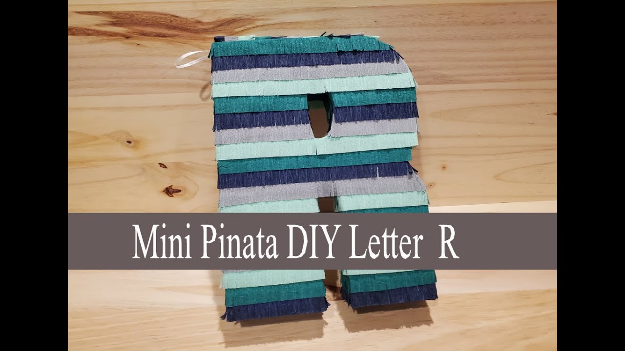 Pinata - Letter R - Pinata letter - Mini Pinata - DIY - Wedding Decor ...