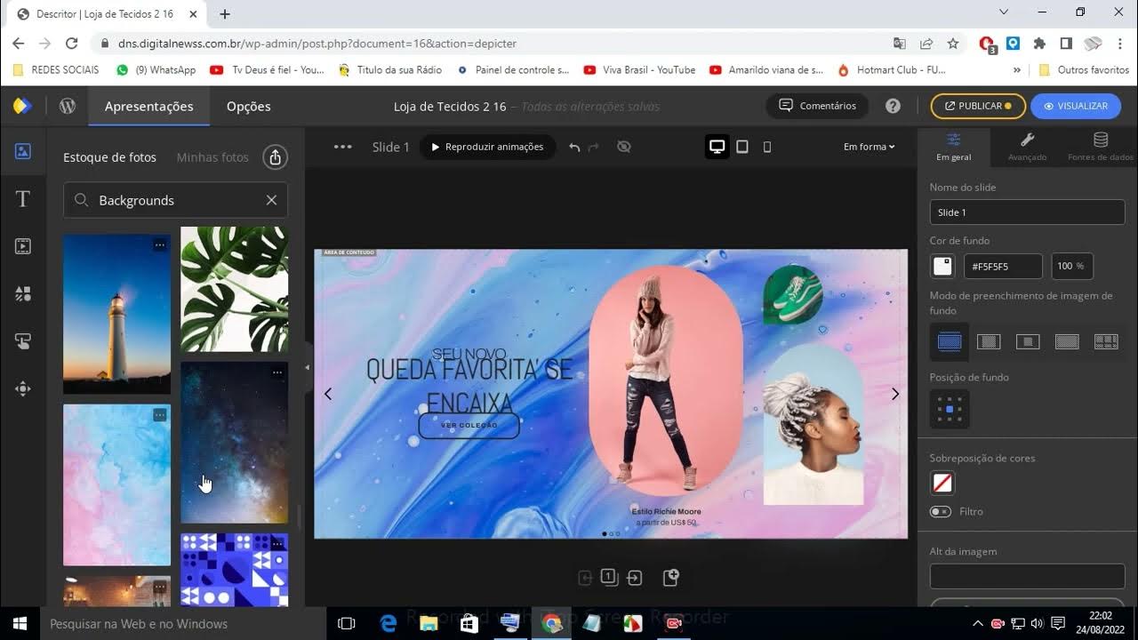 Como criar um slider no WordPress usando o plug in Depicter - YouTube