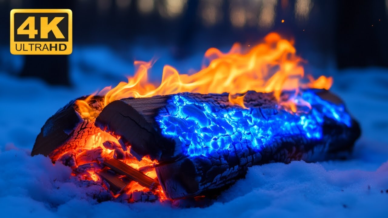 🔥 Relaxing Blue and Orange Fire Ambience for a Cozy Night In by the ...