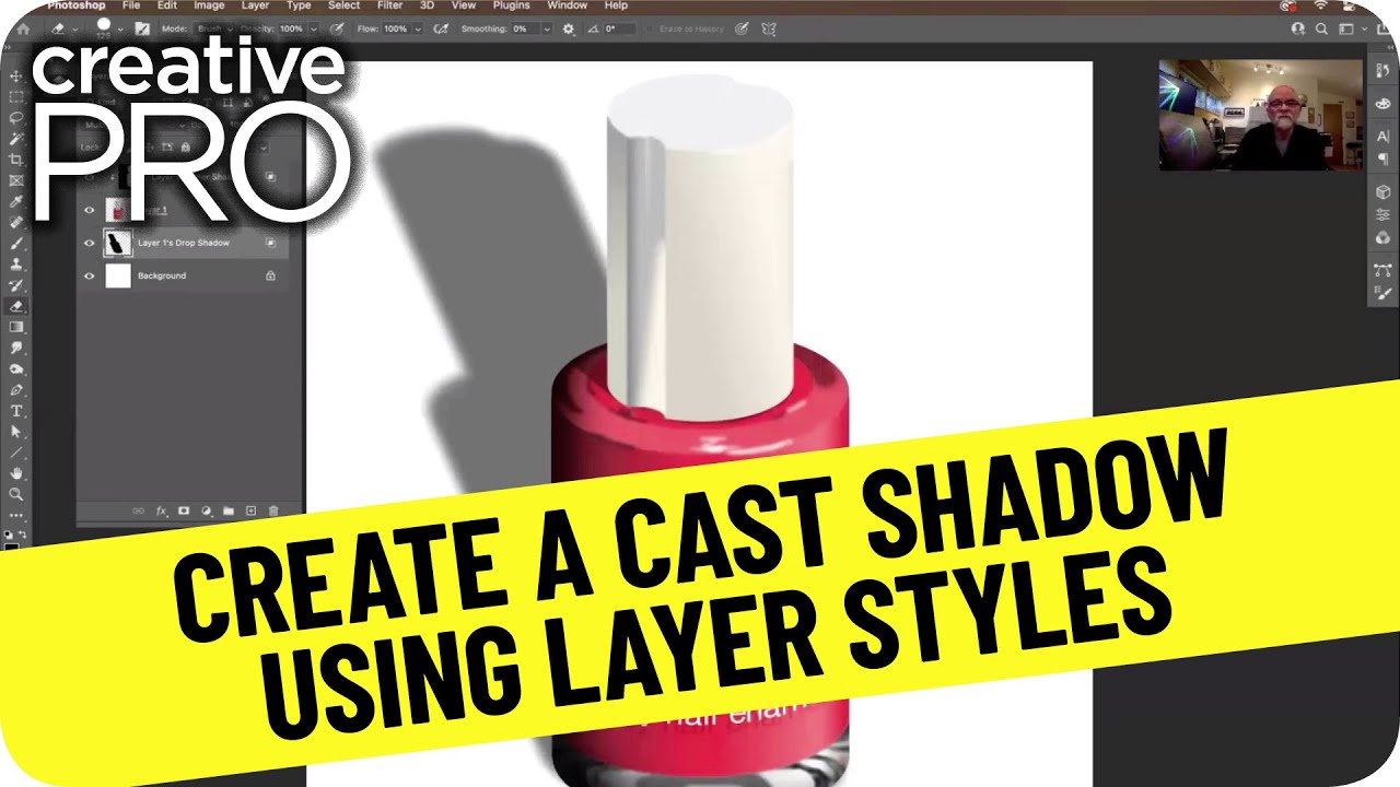 Photoshop How-To: Create a Cast Shadow Using Layer Styles - YouTube