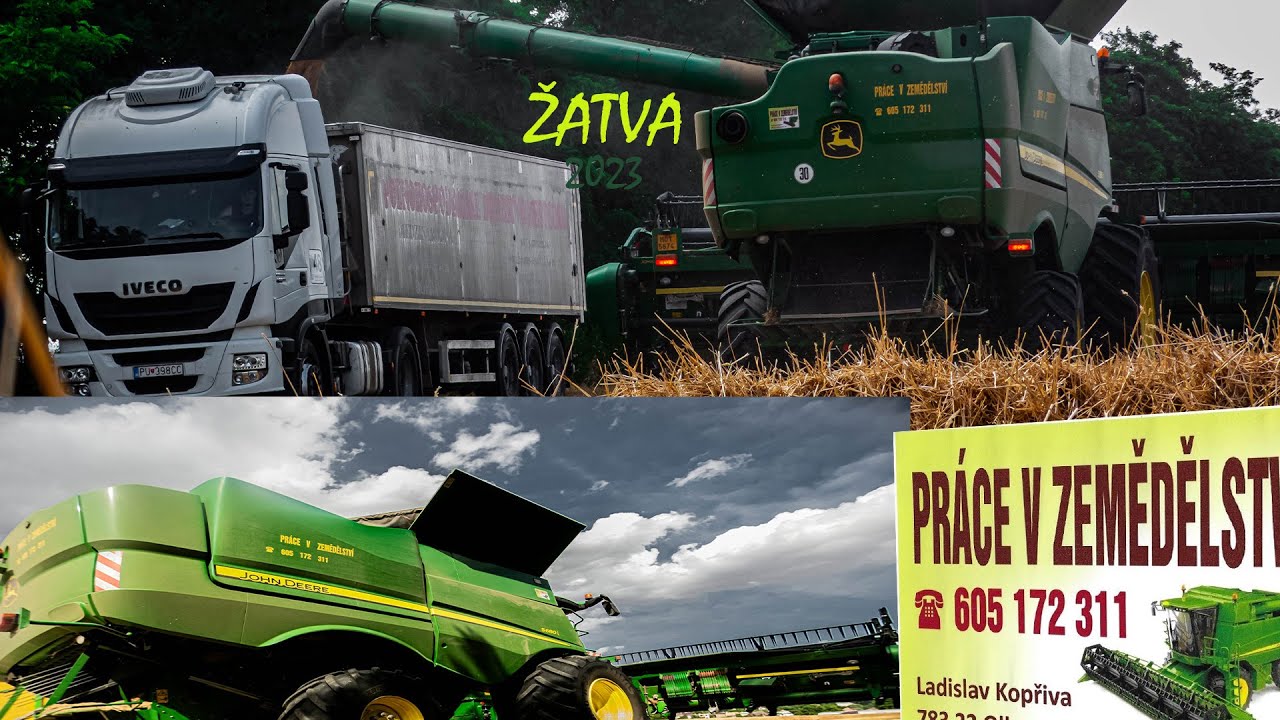 Žatva 2023 🌾|John Deere S680i & C670 & T670 | 🇨🇿 - YouTube