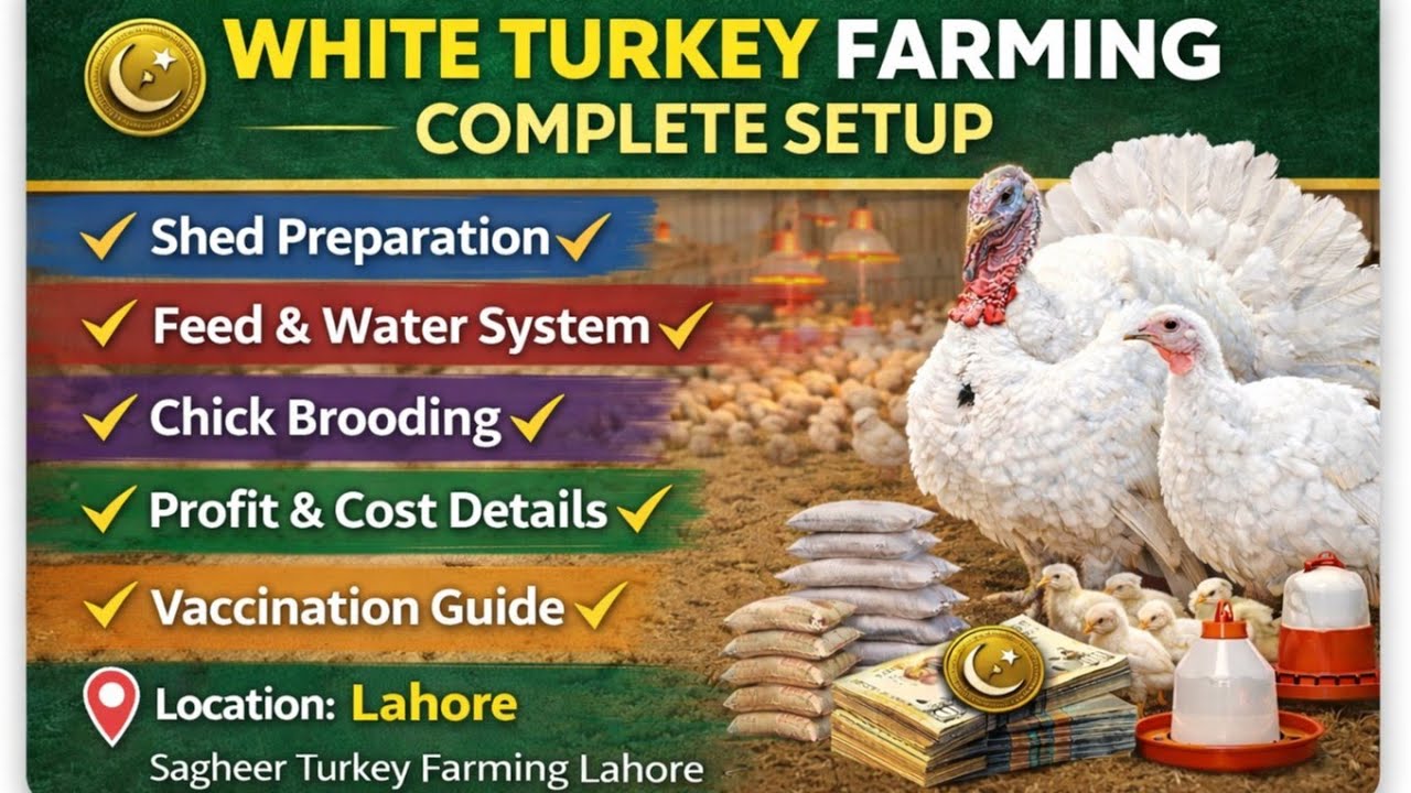 White Turkey Setup in Lahore | Complete Farm Setup Guide | Sagheer ...