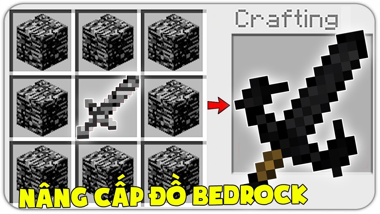 T Gaming Thử Thách Chế Tạo Đồ Bedrock Nâng Cấp Siêu Vip Trong Minecraft ...
