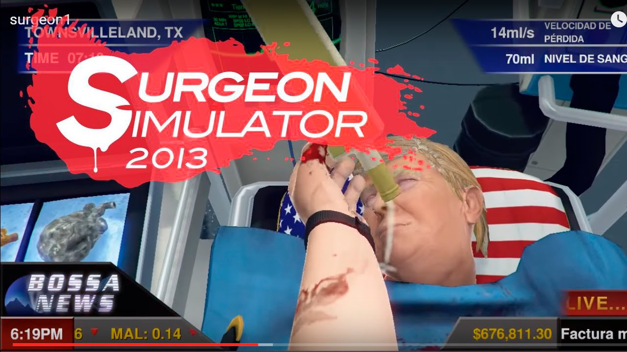 #1 OPERANDO A DONALD TRUMP D: D: | SURGEON SIMULATOR - YouTube
